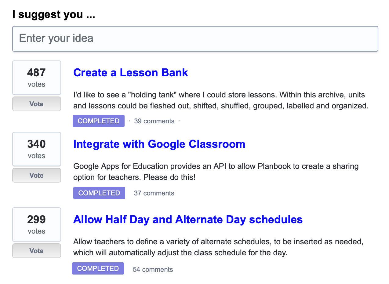 Planbook - The Leader in Lesson Planning